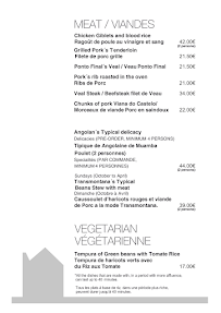 Ponto Final Restaurant Menu | Waterside Dining in Almada, Portugal